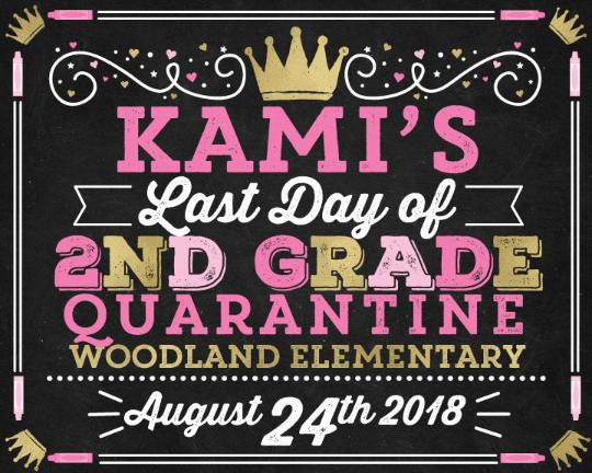 Last Day of School Quarantine Printable Sign – Stockberry Studio