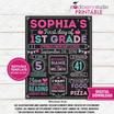 First Day of School Editable Template – Stockberry Studio